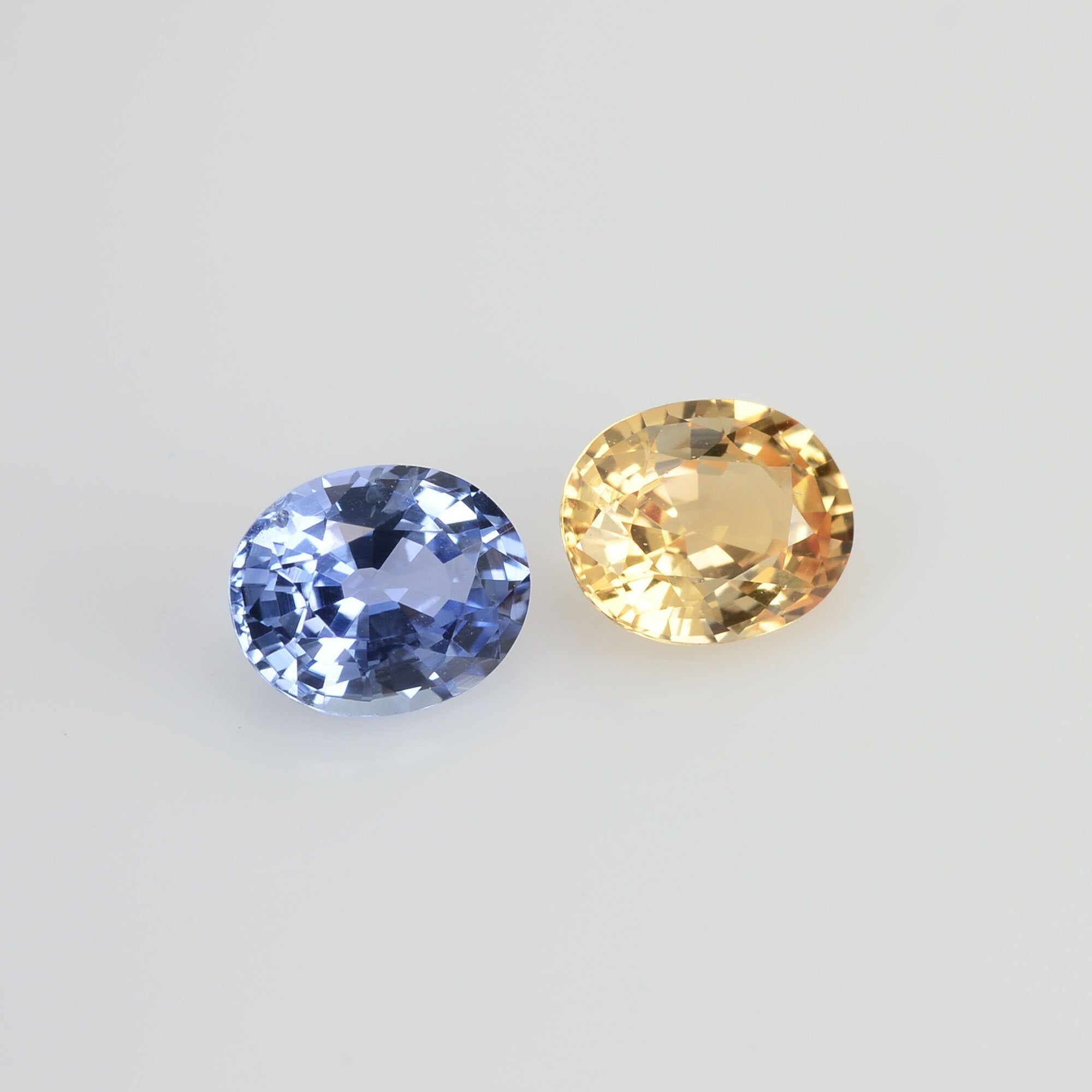 1.63 cts Natural Fancy Sapphire Loose Pair Gemstone Oval Cut – Thai Gems
