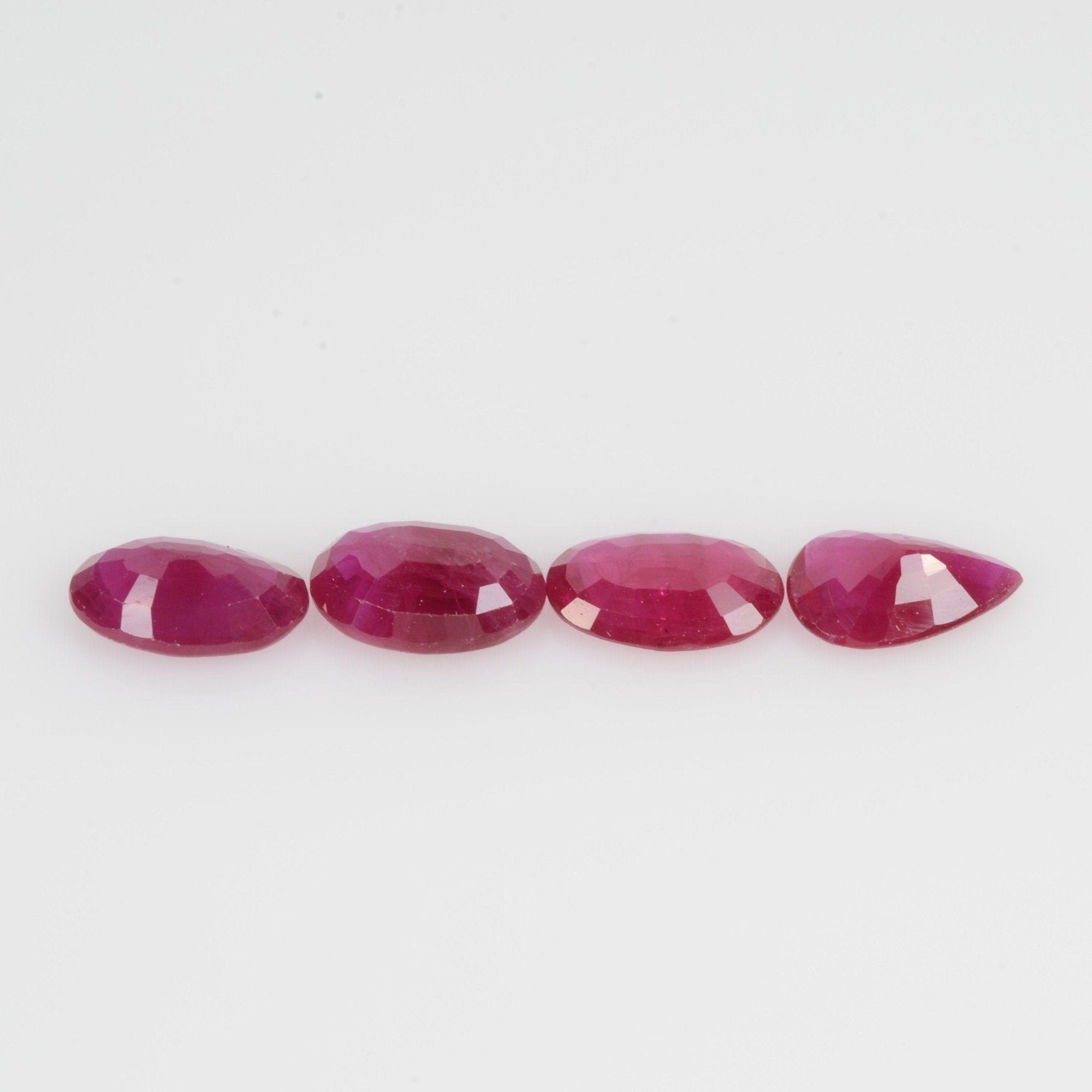 6x4 MM Natural Ruby Loose Gemstone Oval & Pear Cut – Thai Gems
