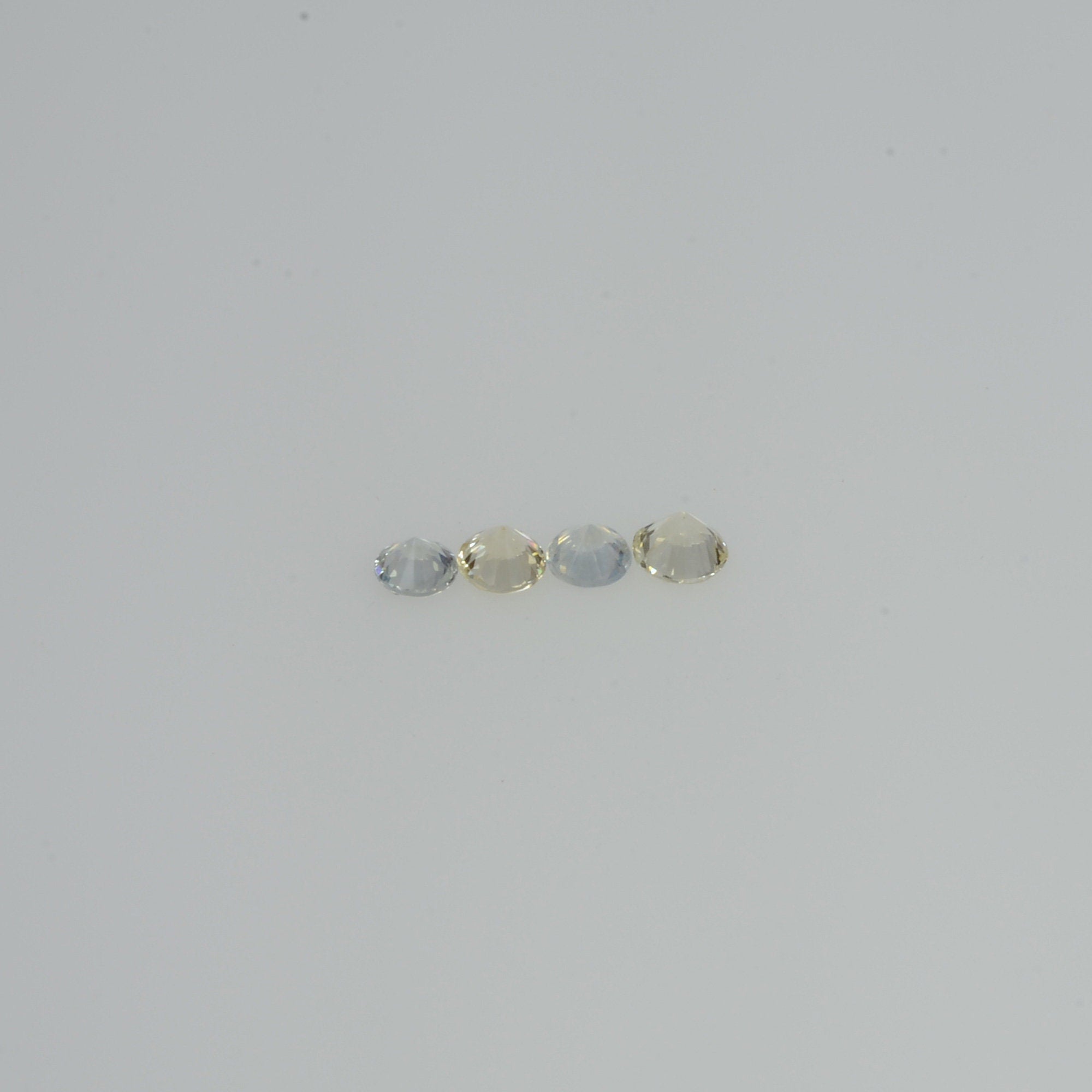 Natural Yellowish White Sapphire | Diamond Round Cut - Thai Gems